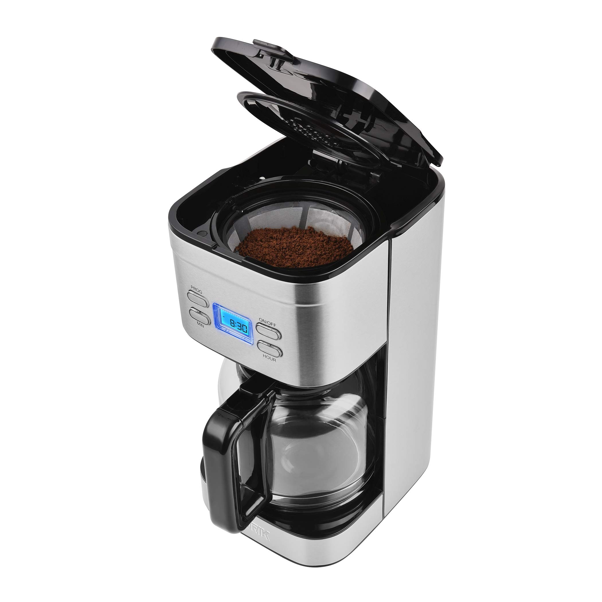 Kalorik Programmable 12 Cup Coffee Maker, Stainless Steel