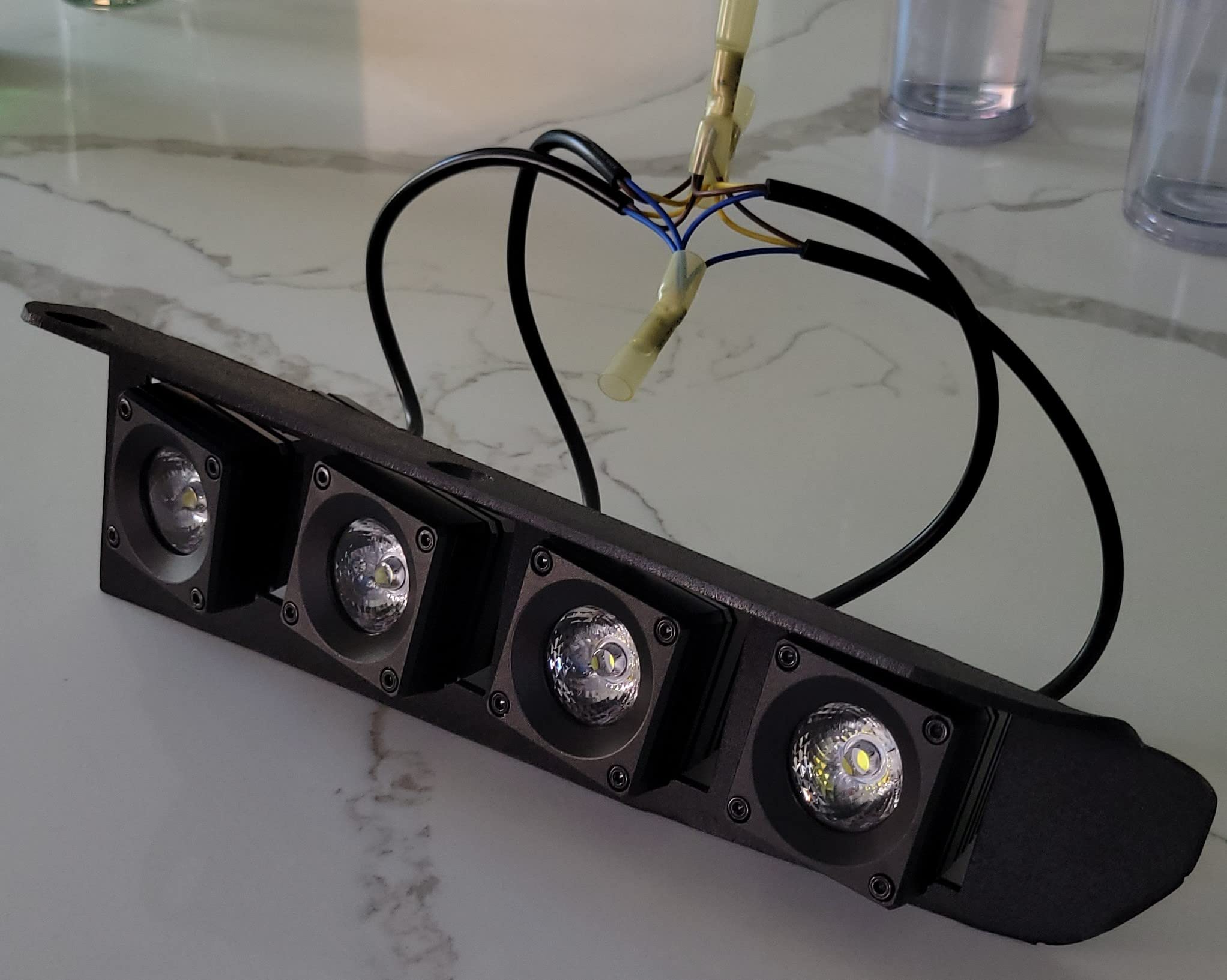 M&R Automotive LED Lights with Mounts and Hardware,Ultra-Bright 2021+ FORD BRONCO LED M&R MODULAR BUMPER FOG LIGHT KIT,Easy Install LED Light in 16000 LumenWhite and dual function AMBER DRL,BroncoTOP