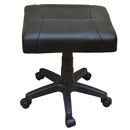 KMMK Home Chair Stool Folding Chair-Bar Stoolsounter Height Barstools,Liftable Computer Chair,Footrest Stool,Home Office Chair(Black)