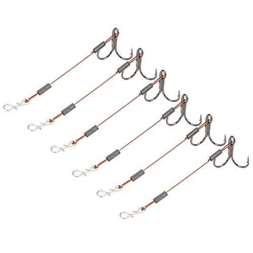 Milltrip 2Set Triple Barbed Fish Hook Fish Hook Reusable Incisive Lure Bait Barbed Hooks Kit Accessories Fishing Tools
