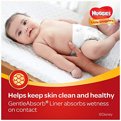 Huggies Little Snugglers Baby Diapers, Size 2, 186 Count, Unscented, Hypoallergenic, Gentle Absorb Liner, Leak Lock System, Wetness Indicator, Premium Softness, Breathability