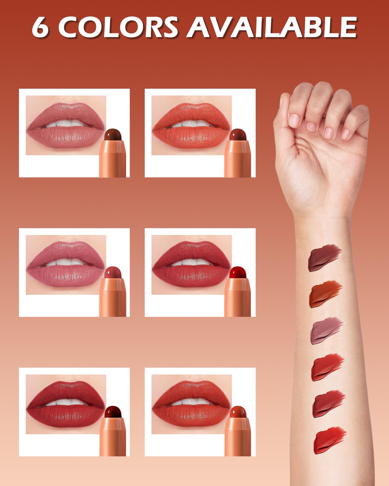 Hydrating Tinted Lip Balm Set-3Pcs Natural Gloss Lip Balm Plumper,Long Lasting Lipgloss Creamy Lipstick,Lightweight High-Pigment Lip Stain Pen Lip Crayon Stick, Christmas Makeup Gift for Women-Set A