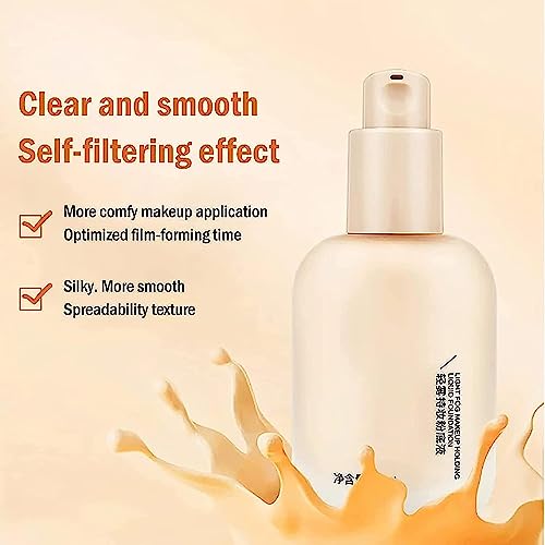 Hydrating Waterproof and Light Long Lasting Foundation Light Fog Makeup Holding Liquid Foundation,Hydrating Foundation for Dry Mature Skin, Cream Liquid Foundation (1Pcs Natural)