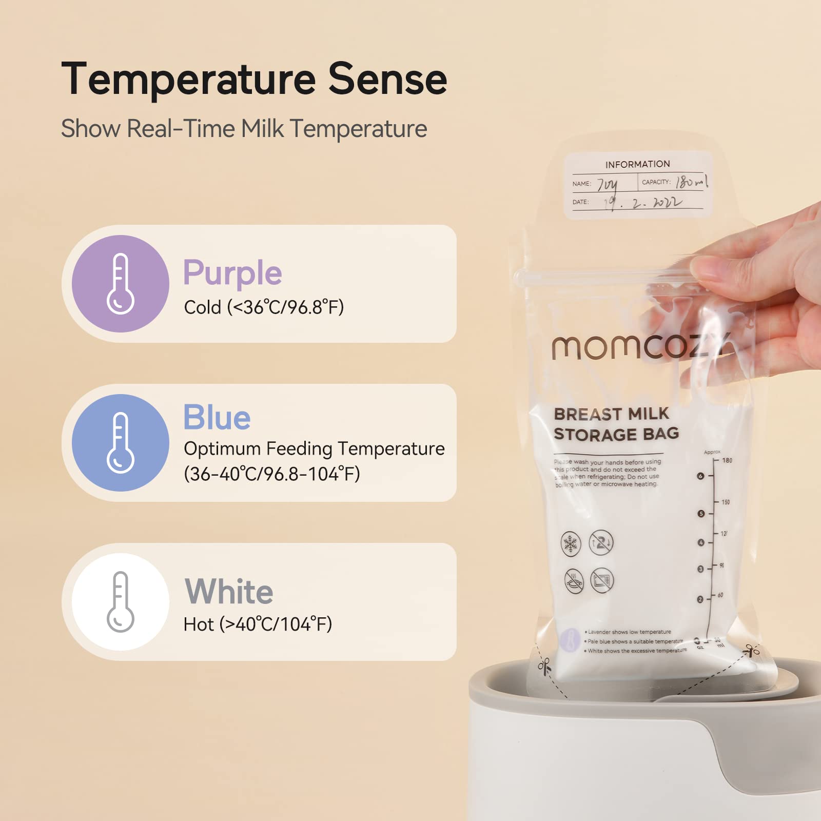 Momcozy Stay Dry Breastfeeding Pads & Disposable Milk Storage Bag 180ml