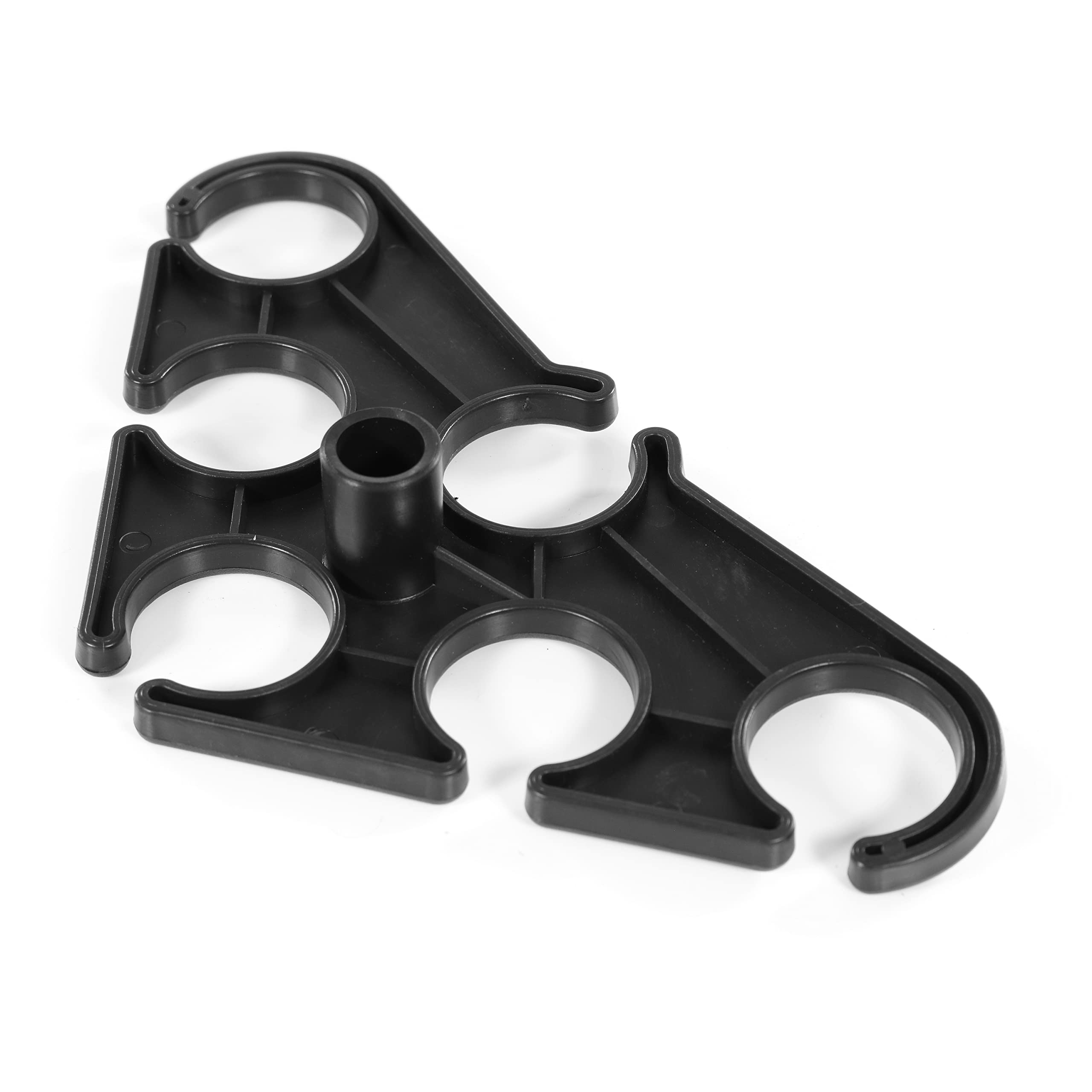 MDDY Multi-Microphone Holder - Tray Accommodates up to 6 Wired or Wireless Handheld Mics - Complete with Cable Tie Wraps