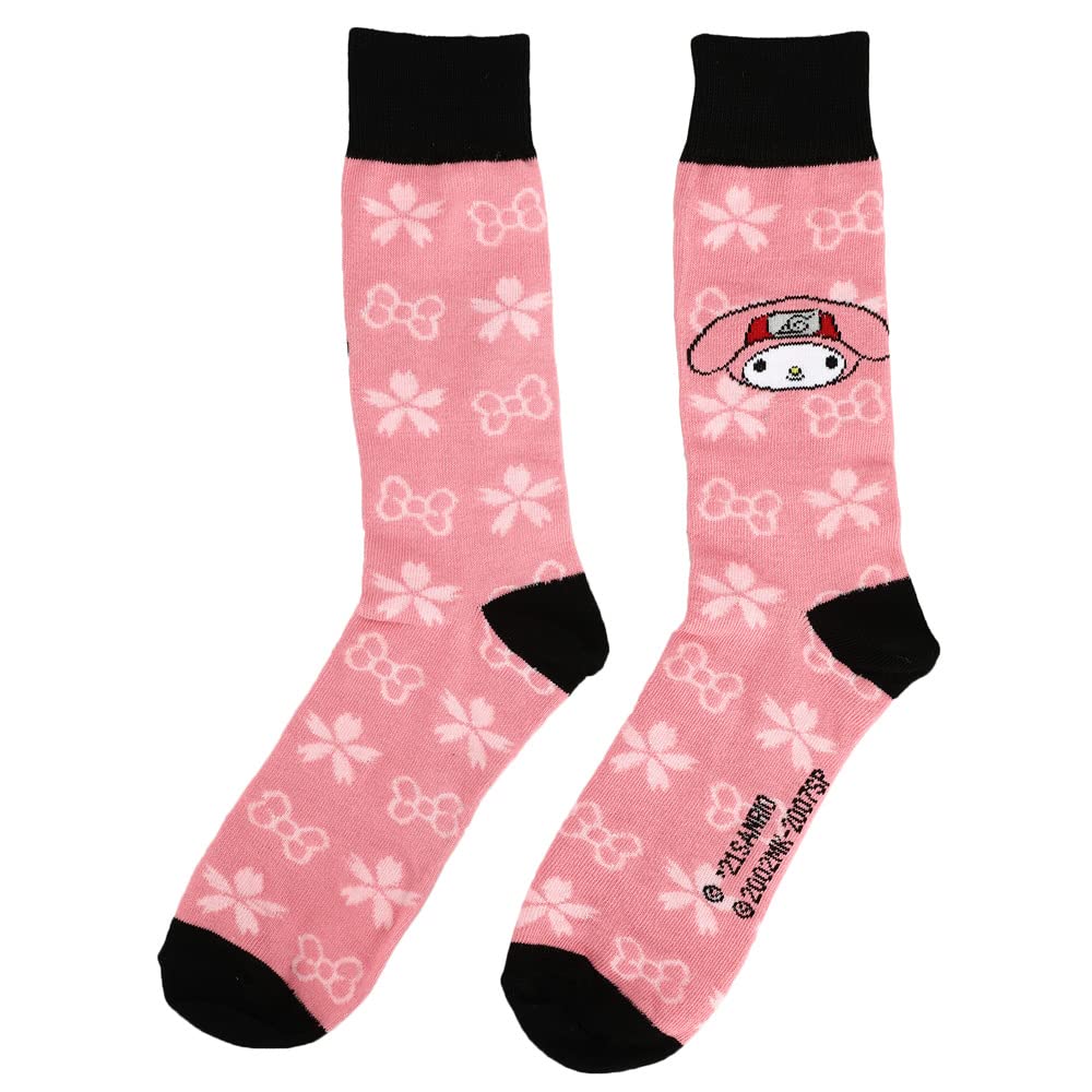 Hello Kitty X Naruto Casual Crew 5-Pair Pack