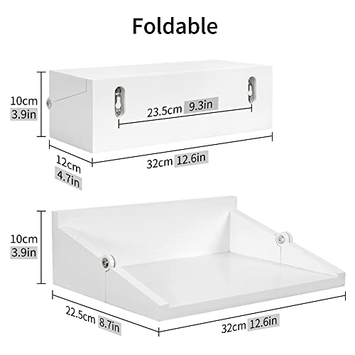 SUMGAR Modern ππ‘π€ππ©ππ£π ππππ‘π Wall Shelf Romantic and Cute Metal Decorative Storage Design ππ‘π€ππ©ππ£π πππππ©π¨π©ππ£π for Living Room Bathroom Bedroom Gifts (White)