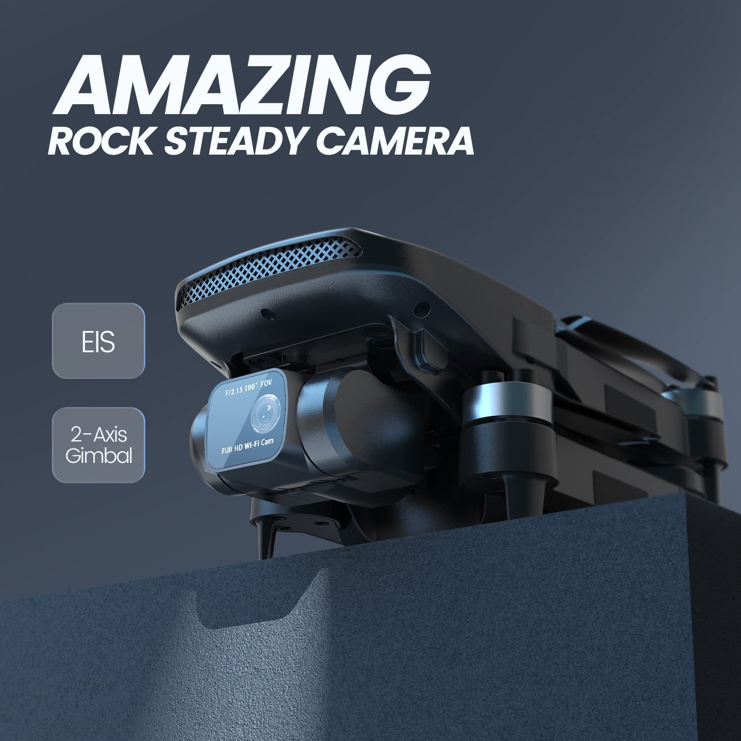 Holy Stone GPS Drone for Adults with Rock Steady Camera 4K Photo 2-axis Gimbal,HS360 FPV Quadcopter for Beginners,Brushless Motor,46Mins Flight Time,Long Range,5GHz Wifi,Follow Me,Auto Return Home