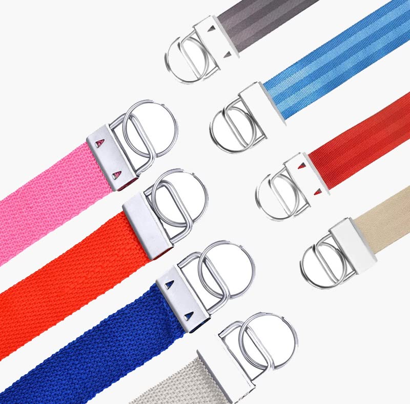 LANIAKEA 100pcs 1 Inch Key Fob Hardware with Key Rings, Silver Wristlet Key Fob for Keychains Making, Key Lanyard Install