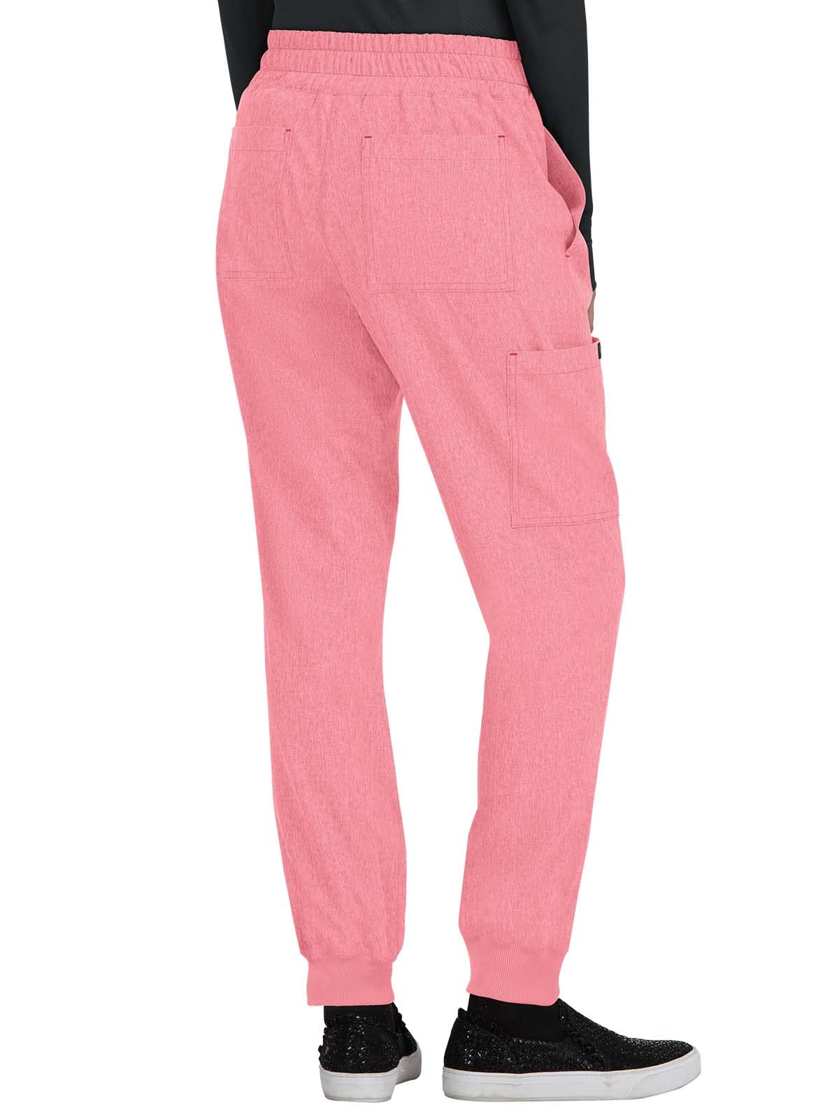 KOI Basics 741 Gemma Jogger Pant Heather Soft Pink S