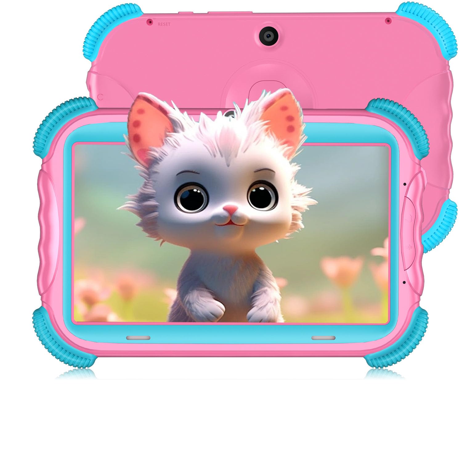 kimlok Kids Tablet Tablet for Kids,7 Inch Android 11, 2GB+32GB, WiFi, Parental Control APP,Dual Camera, Toddler Tablet for Kids with Case Included