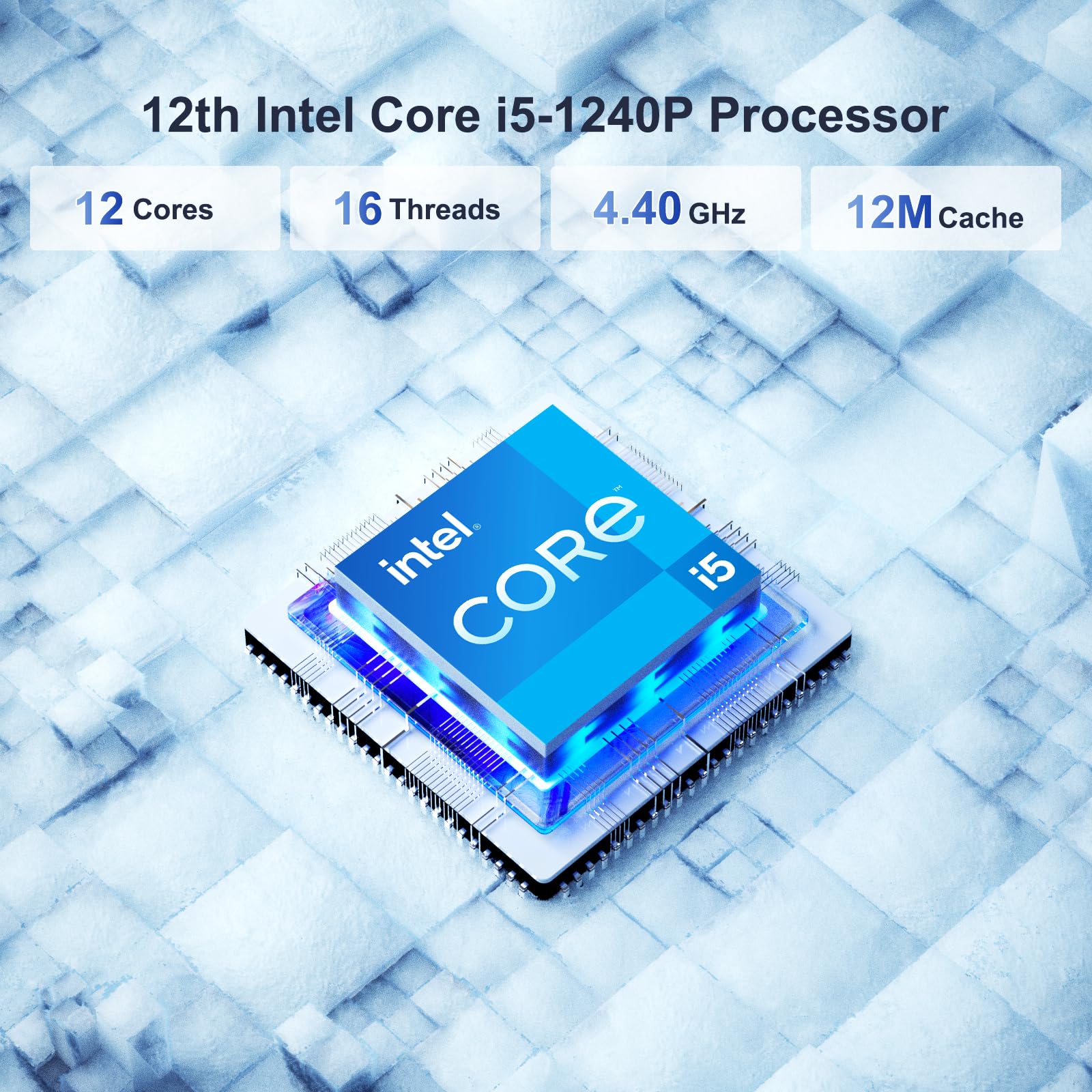 Intel NUC 12 Barebone Mini PC, Newest 12th Gen Core i5-1240P (12 Cores & 4.4GHz), Intel Mini Computer with WiFi 6E, 8K, Vesa Mounting Bracket (No RAM, No SSD, NO OS, Added Components Needed)