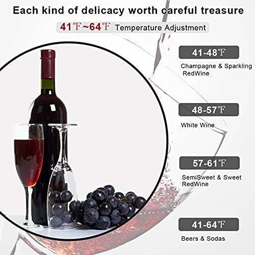 NA American Standard JC-53 AC 115V /60Hz 18Bottle/1.8Cu.Ft/52L/ Compressor Wine Cabinet Black