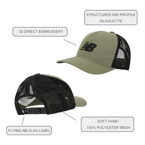 New Balance Men's and Women's Essential Trucker Mesh Baseball Hat, One Size, True Camo