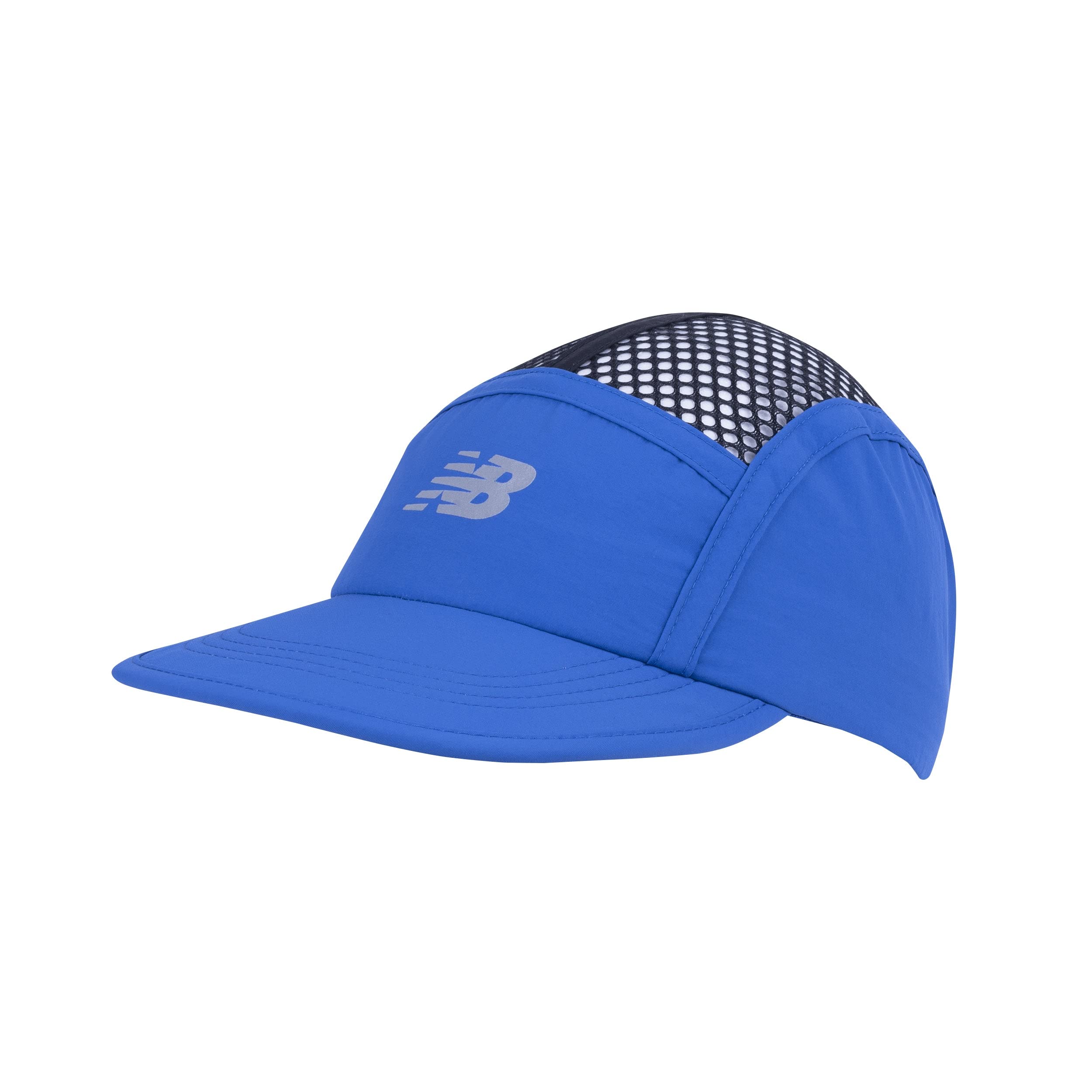 New Balance Unisex, Men's and Women's Running Stash Hat with Zippered Pocket, One Size, Cobalt