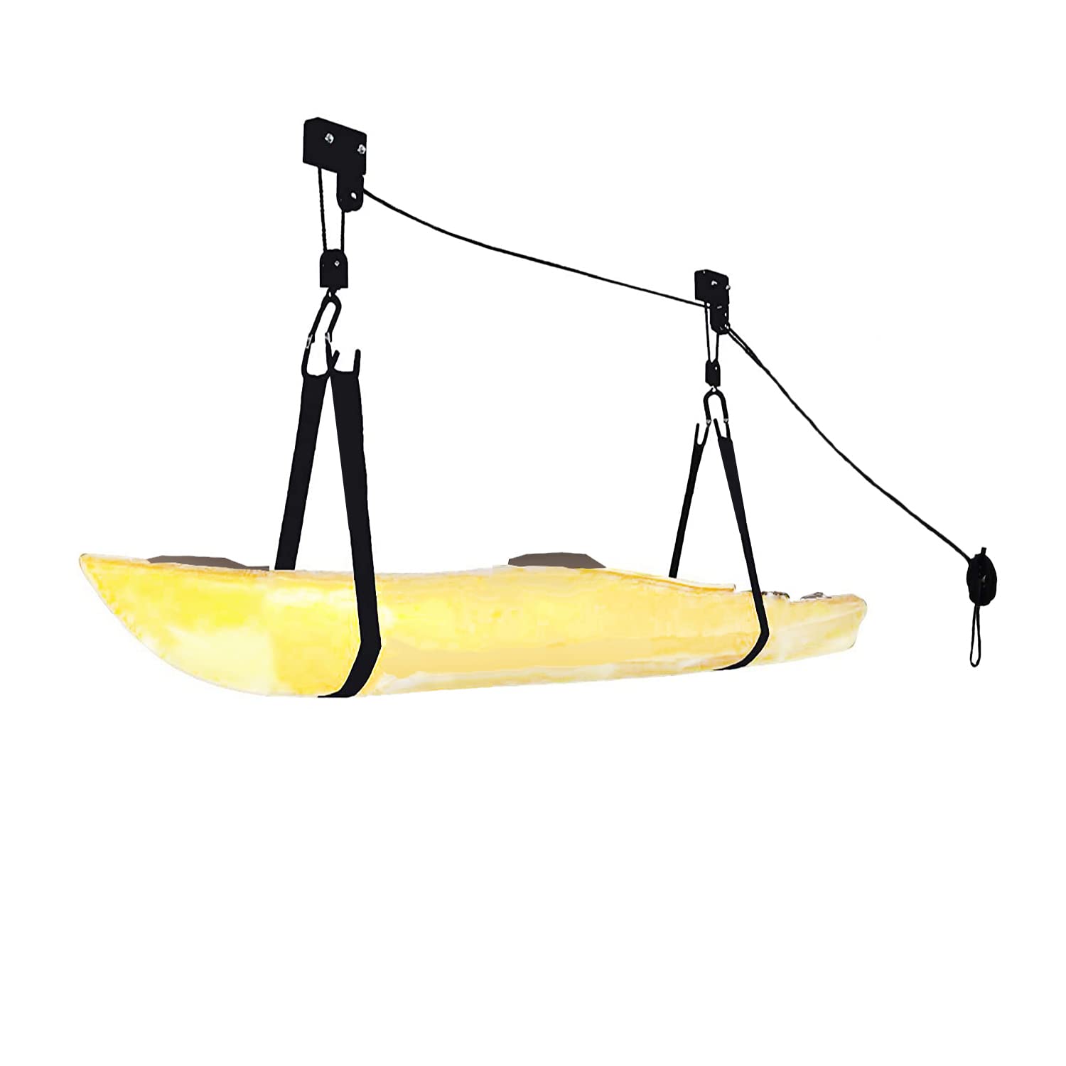 LIBOSULV Kayak Hoist Lift Systems for Kayaks, Canoes, Surfboards, Bikes or ladders. Kayak Suspension Hoist Pulley Garage Storage for Bicycle