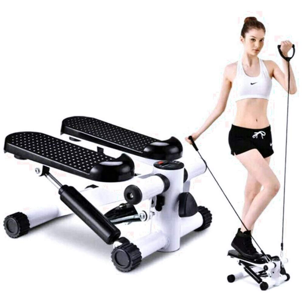 Hype Mini Fitness Air Climber Stair Stepper Aerobic Stepp Machine W/Resistance Bands
