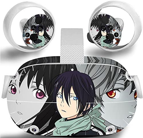 Noragami Manga - Oculus Quest 2 VR Controller Stickers and Headset Vinyl Decal Skin for, Virtual Reality Protective Decal Accessories