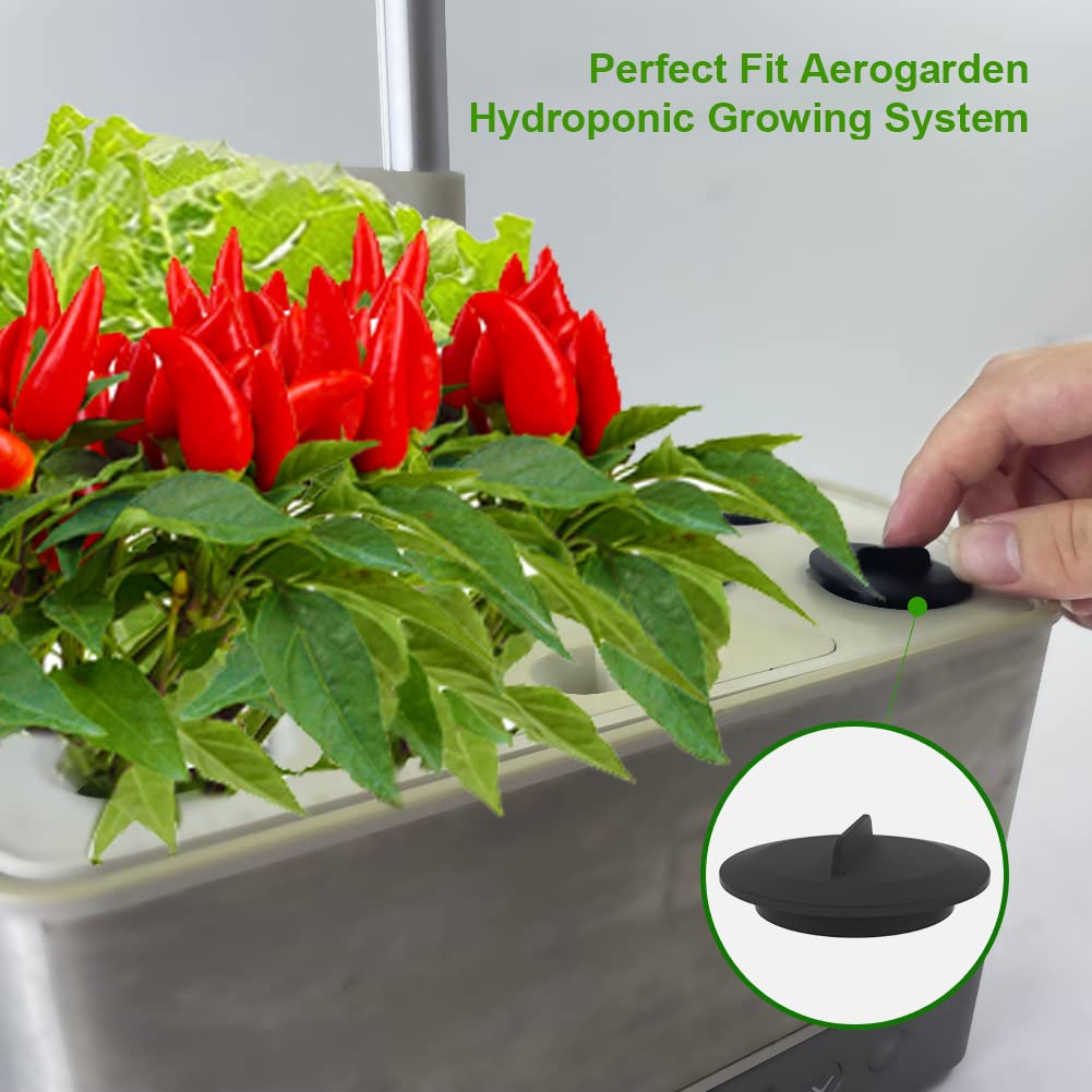 Plant Spacer Kit Compatible with Aerogarden,Plant Spacer Cover for Aerogarden Spacer Caps,for Indoor Hydroponic Growing System,25 Pack, Black