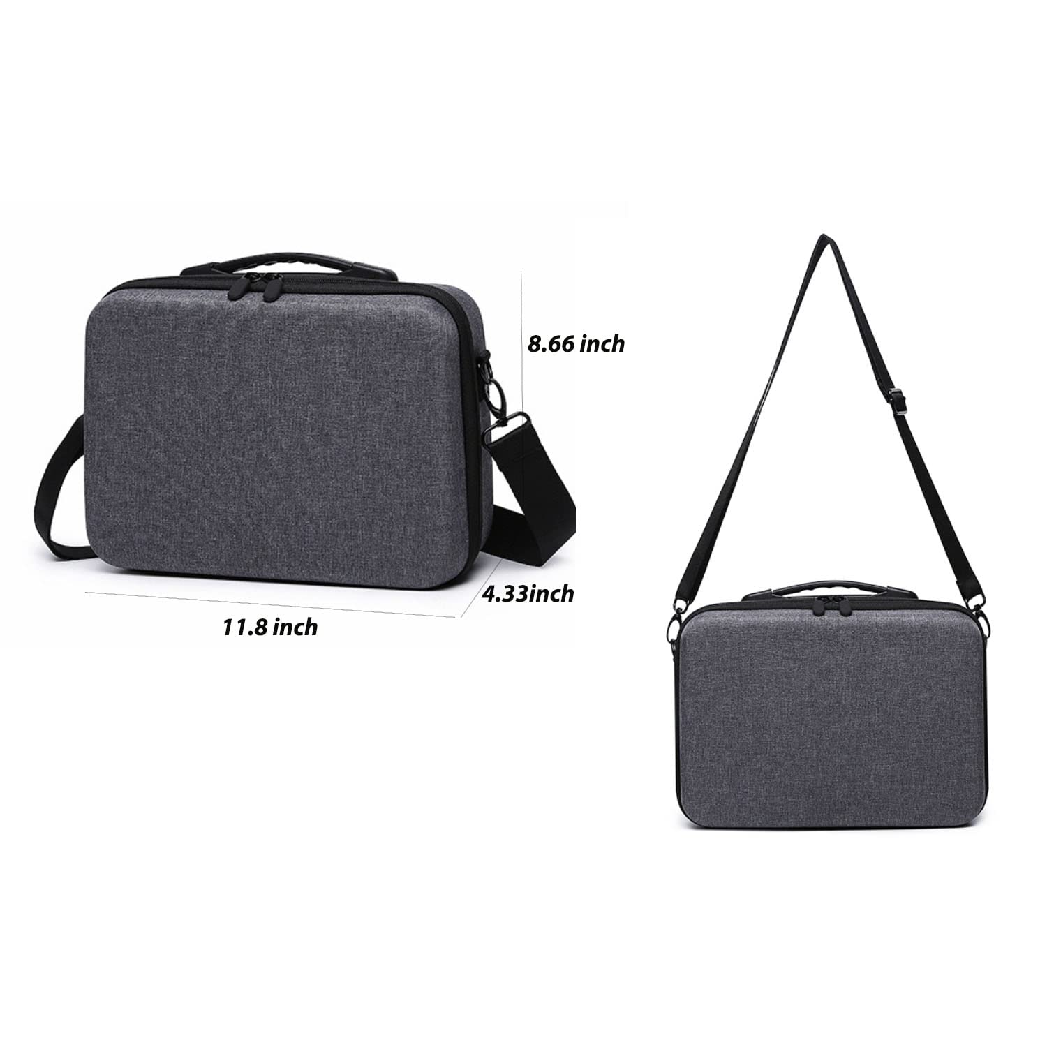 Hard Carrying Case for Oculus Quest 2,Headset Storage Bag Protection Case for VR Headset,Case for Oculus Quest 2 Travel and Home Storage with Shoulder Strap,Grey