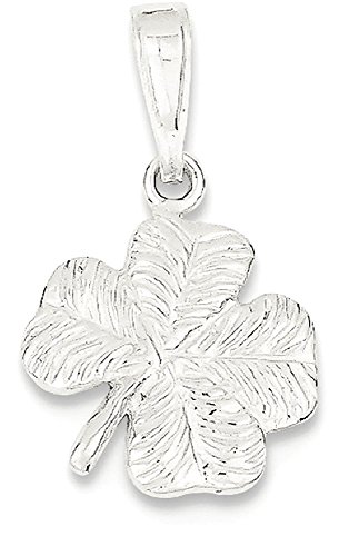 IceCarats 925 Sterling Silver 4 Leaf Lucky Clover Shamrock Flower Necklace Charm Pendant Only