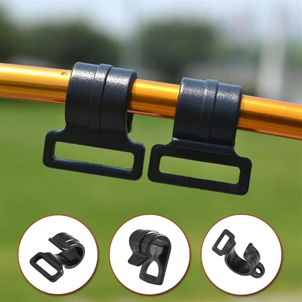 LMMDDP 10pcs Tent Hooks Camping Caravan Awning Tent Wind Rope Clamp Tent Clip Outdoor Windproof Accessories (Size : M)
