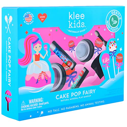 Klee Naturals Luna Star Naturals Klee Kids 4 PC Makeup Up Kits with Compacts (Enchanted Fairy) (Cake Pop Fairy)