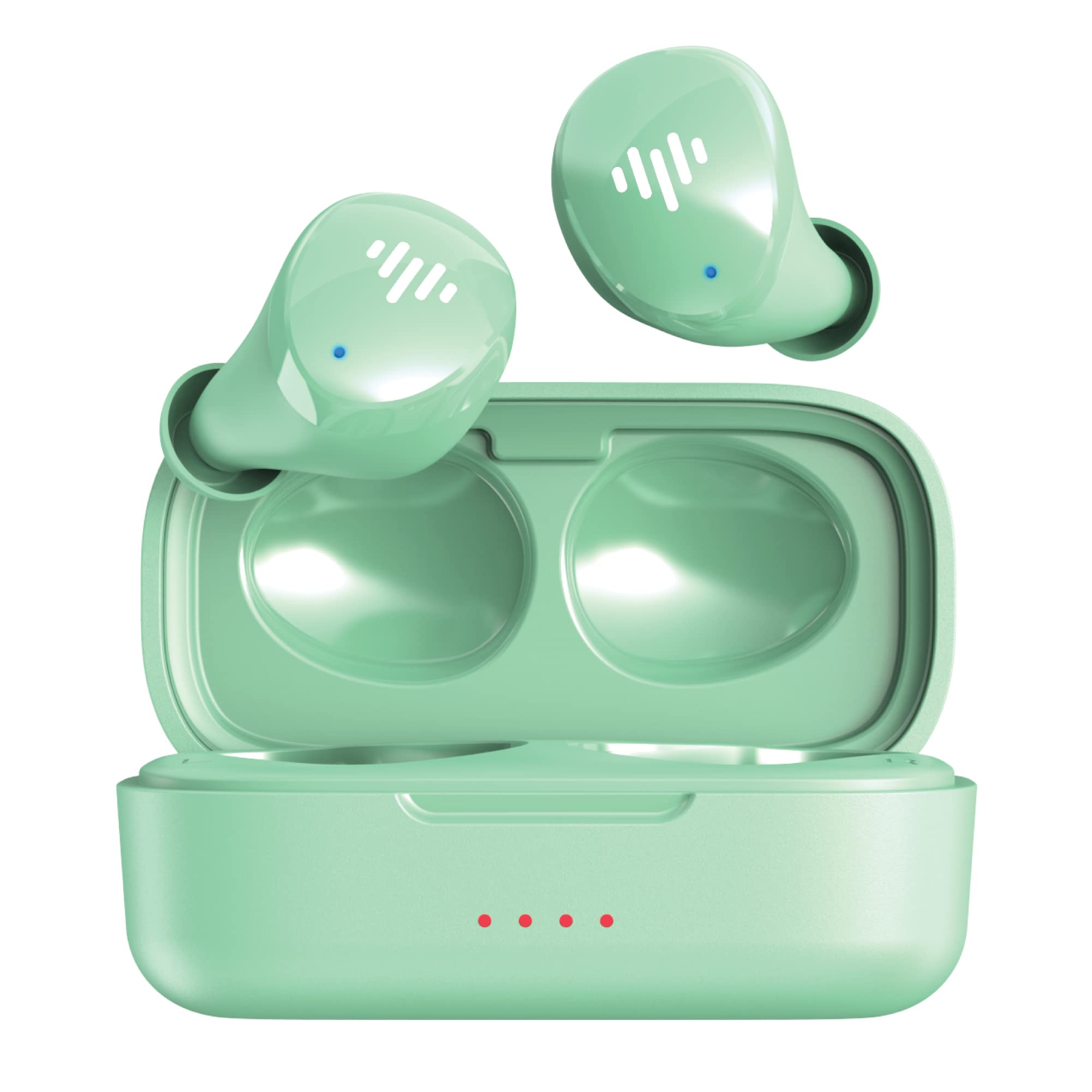 iLuv myBuds Wireless Earbuds, Bluetooth 5.3, Built-in Microphone, 20 Hour Playtime, IPX6 Waterproof Protection, Compatible with Apple & Android, includes Charging Case & 4 Ear Tips, TB100 Black