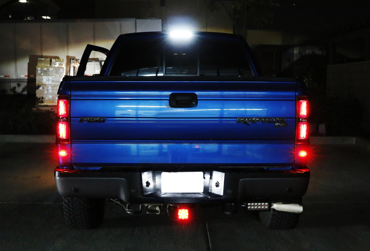 iJDMTOY OEM-Fit 3W Full LED License Plate Light Assembly Kit Compatible with Ford F150 Ranger Raptor Explorer Sport Trac, Powered by 3pcs Xenon White LED Diodes