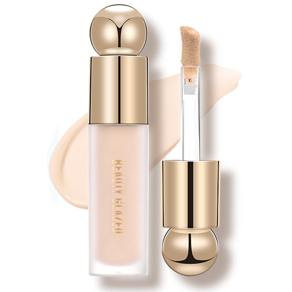 Hydrating Concealer, Lightweight Full Coverage Concealer for Dark Spots, Long-Lasting, Conceals and Corrects, Hydration and Highlights, Light Sand Shade, Satin Finish, All-Day Wear, 0.265 Fl Oz (105#)