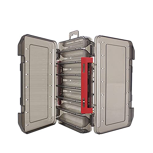 LMMDDP Double-layer Plastic Fishing Bait Box Double-layer Fishing Tackle Box Double-sided Fishing Tackle Box