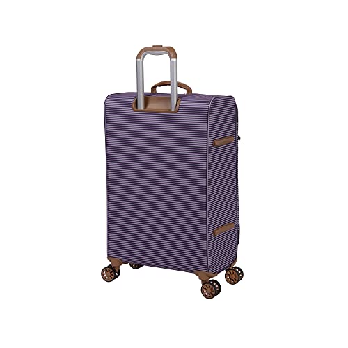 it luggage Beach Stripes 26" Softside Carry-On 8 Wheel Spinner, Blue/Pink