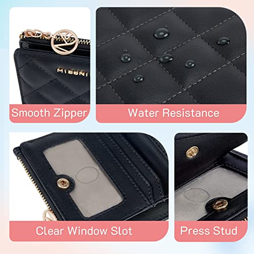 Missnine Womens Wallet PU Leather Wristlet Wallets Rfid Blocking Card Holder Ladies Clutch Purses with Phone Pocket
