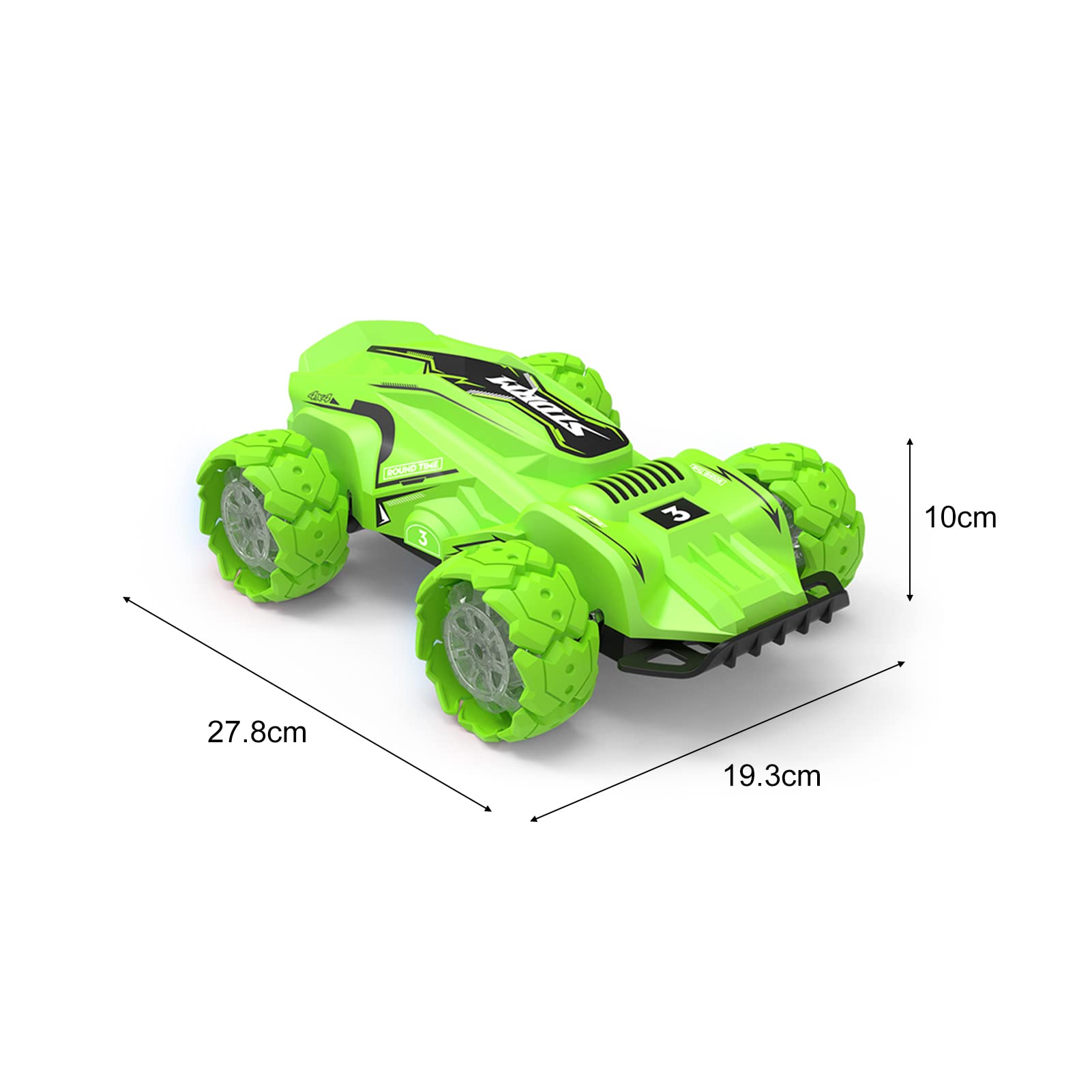 IKAYAA RC Stunt Car,2.4GHz Remote Control Car,RC Car Toy for Kids Boys,360 Degree Rotation with Light