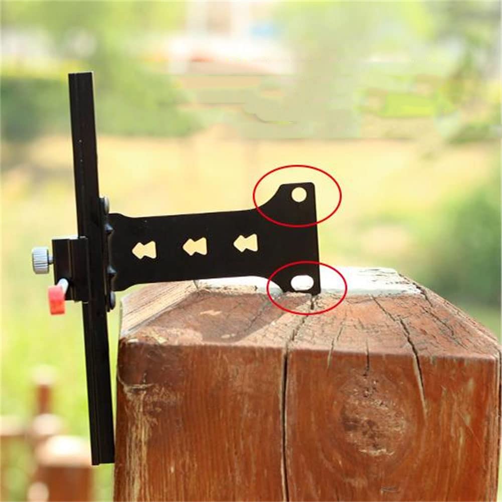 LIZHOUMIL Archery Recurve Bow Target Sight, T Shape Adjustable with Ring Pin with Dot Detachable, Portable Sights with Clear Scale for Takedown Competition Practice Range As Shown