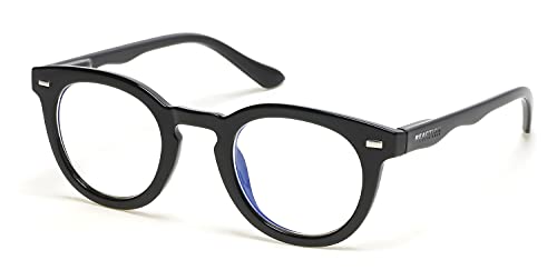 Kenneth Cole REACTION unisex adult Kc1500-b Blue Light Blocking Eyewear Frames, Shiny Black, 45mm US