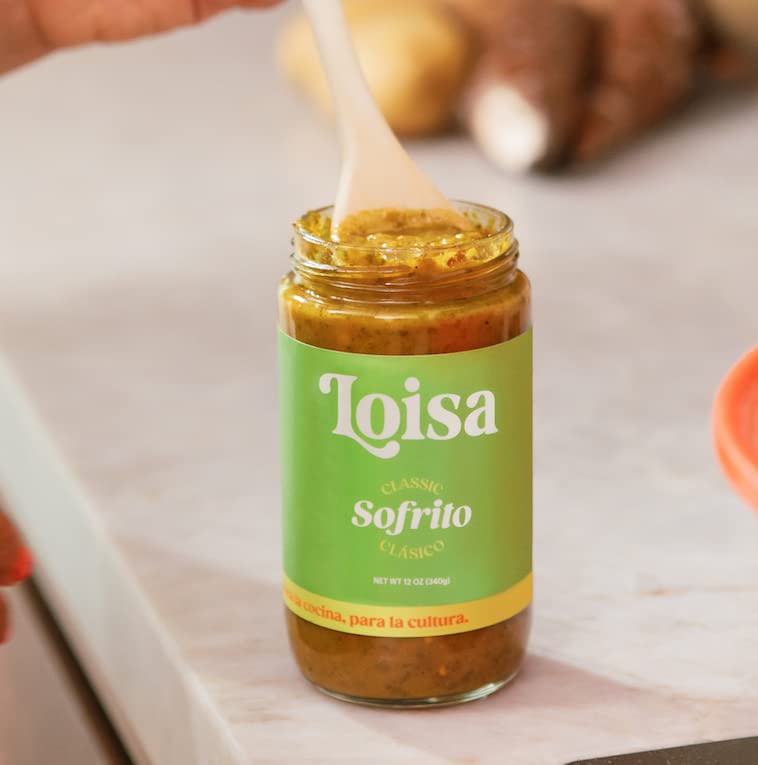 Loisa Sofrito Cooking Sauce, Non-GMO, No-MSG, No Preservatives, No Artificial Coloring, No Artificial Flavors, Vegan, Pure Latin Flavor, 12 oz, Pack of 1