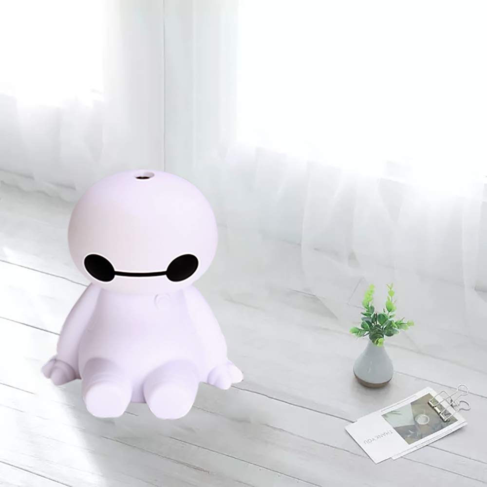 INVODA Humidifiers Portable Small Cool Mist Humidifiers Mini USB Personal Desktop Humidifiers for Travel, Car, Office Room, Bedroom (White)