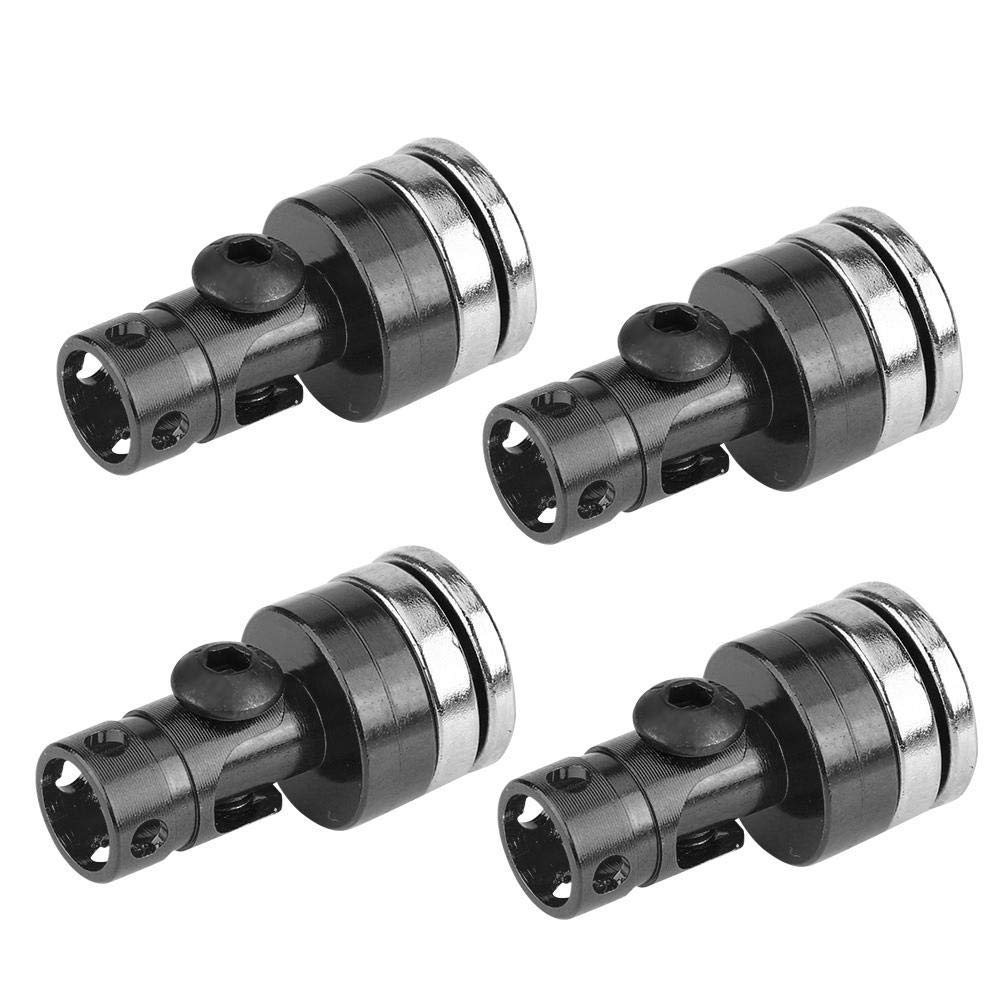 Invisible Body Post Mount, 4PCS Aluminum Magnetic Invisible Body Post Mount Replacement Replacement Replacement Replacement for SCX10 4WD 1:10 RC Car Model (Yellow, Black, Purple) (Black)