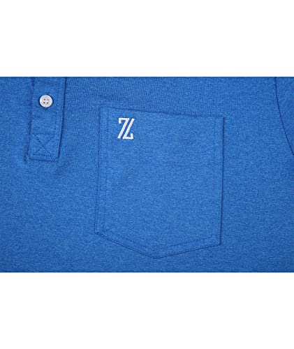 LLdress Polo Shirts for Men Short Sleeve Summer Casual Golf Basic Casual Collared Shirts, Deep Indigo XL
