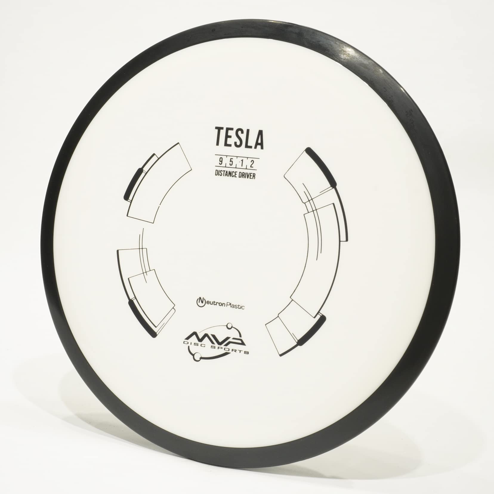 MVP Tesla (Neutron) Driver Golf Disc, Pick Color/Weight [Stamp & Exact Color May Vary] White 160-166 Grams