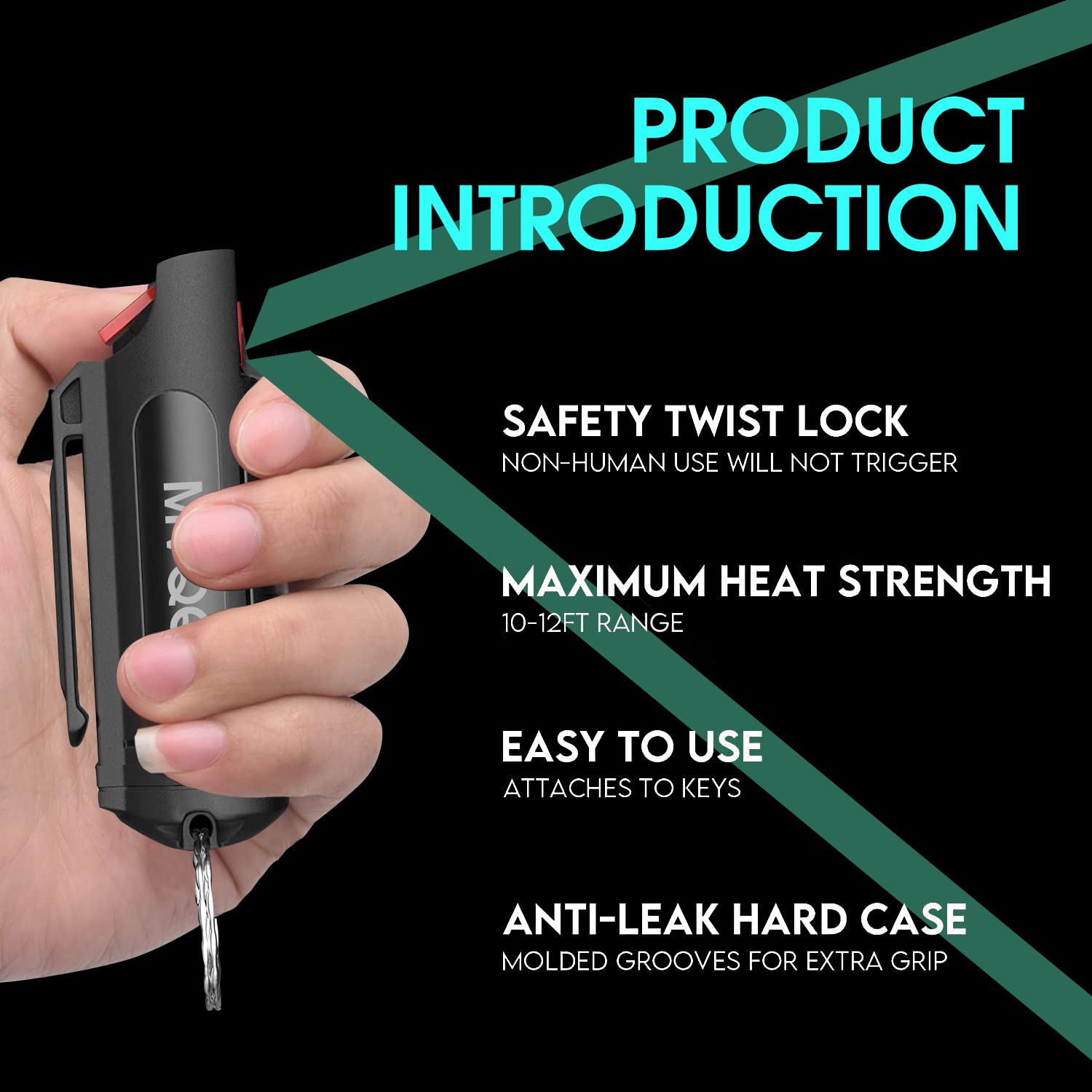 MVQQ Pepper Spray Keychain Bulk Bag (7 Bottles)
