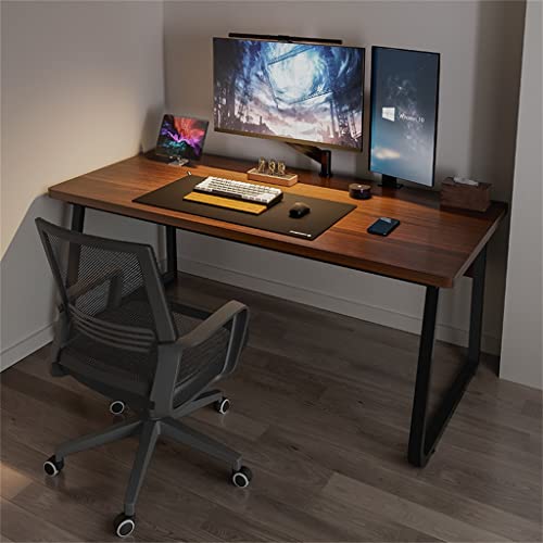 JIMEOG Computer Desk Desktop Game Table Bedroom Simple Office Student Table Study Family Table Without Chair (Color : D, Size : 140CM)