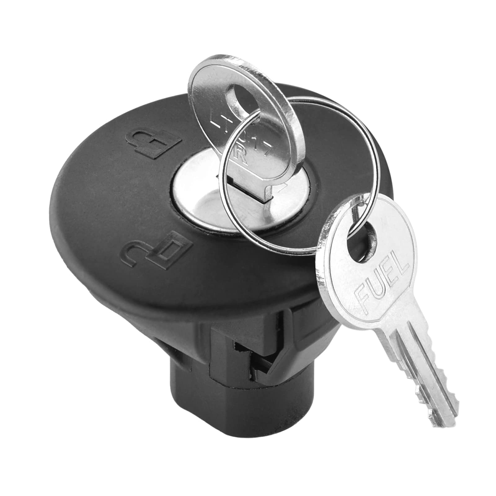 Locking Gas Cap Fuel Tank Cap w/Keys 8U5Z-9C268-B Compatible with - 2009-2019 Explorer Escape Expedition F150 Fusion Taurus Mustang MKZ Navigator