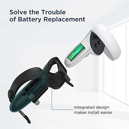 KIWI design VR Cable Management and Controller Grips Cover for Quest 2