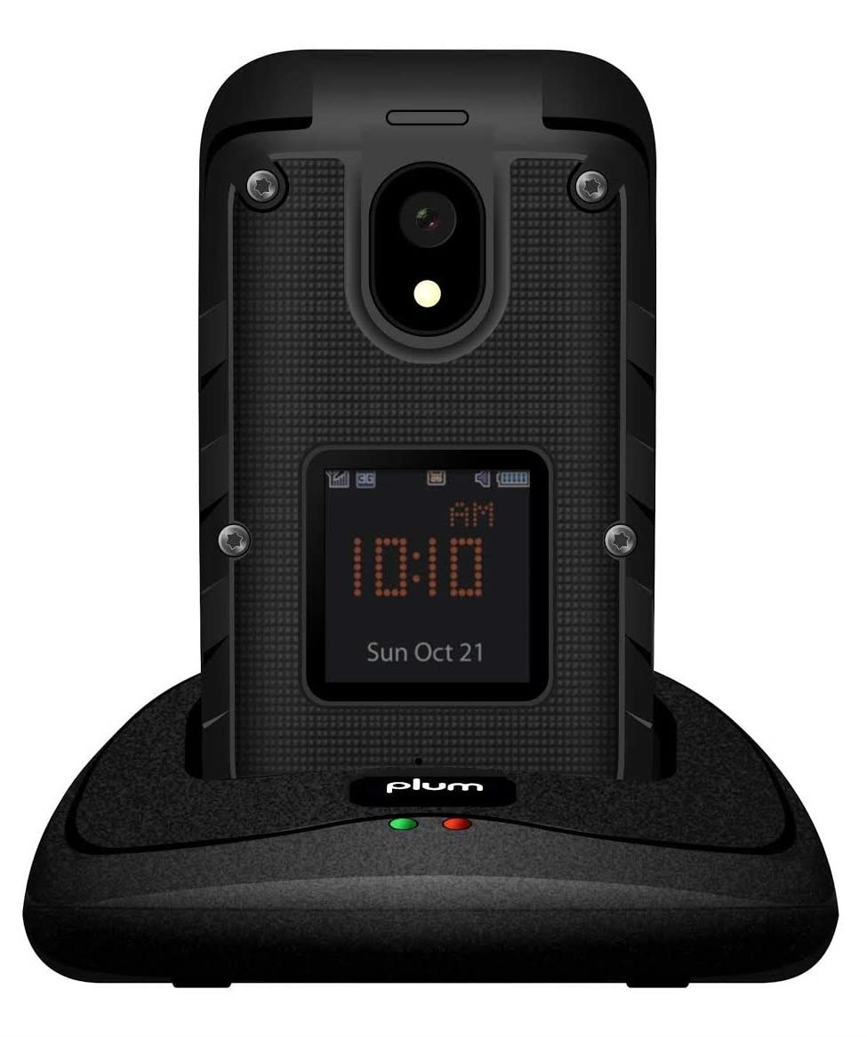 Plum RAM Plus 4G Volte Unlocked Rugged Flip Phone 2022 Model ATT, Tmobile, Speed Talk, Consumer Cellular- Orange