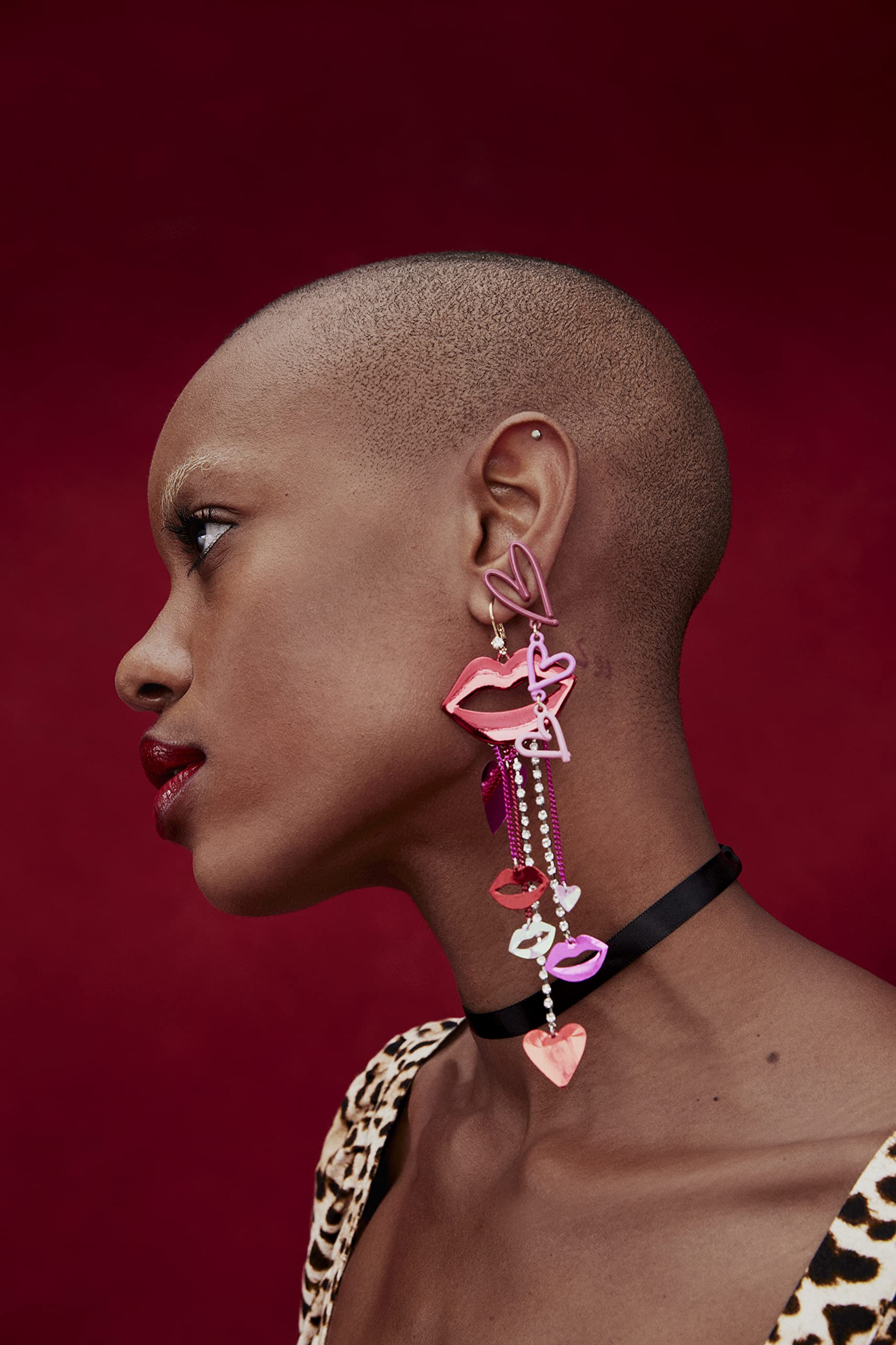 Lips Chandelier Earrings