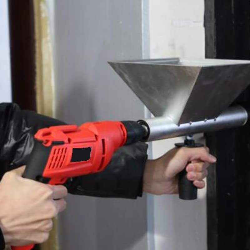 HaTur Electric Mortar Pointing Grout Gun Portable Mortar Sprayer Applicator Cement Caulking Gun with 4 Nozzles (Without Electric Drill)