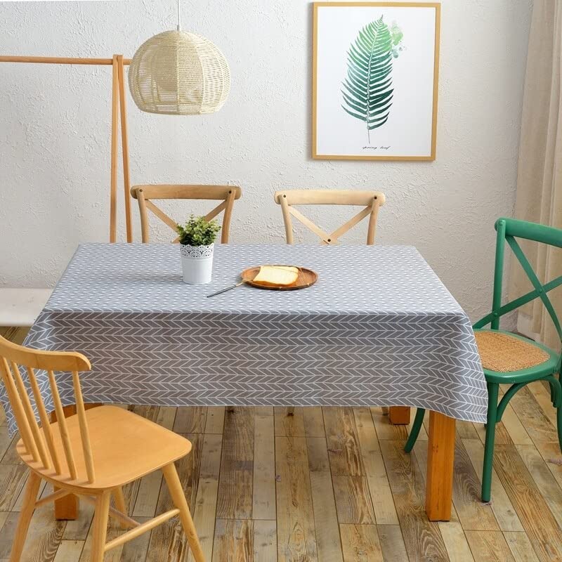 NUER Waterproof Table Cloth Plaid Printed Rectangle Table Cover Party Decoration Tablecloth Picnic Blanket Table Mantel A3 140x210cm