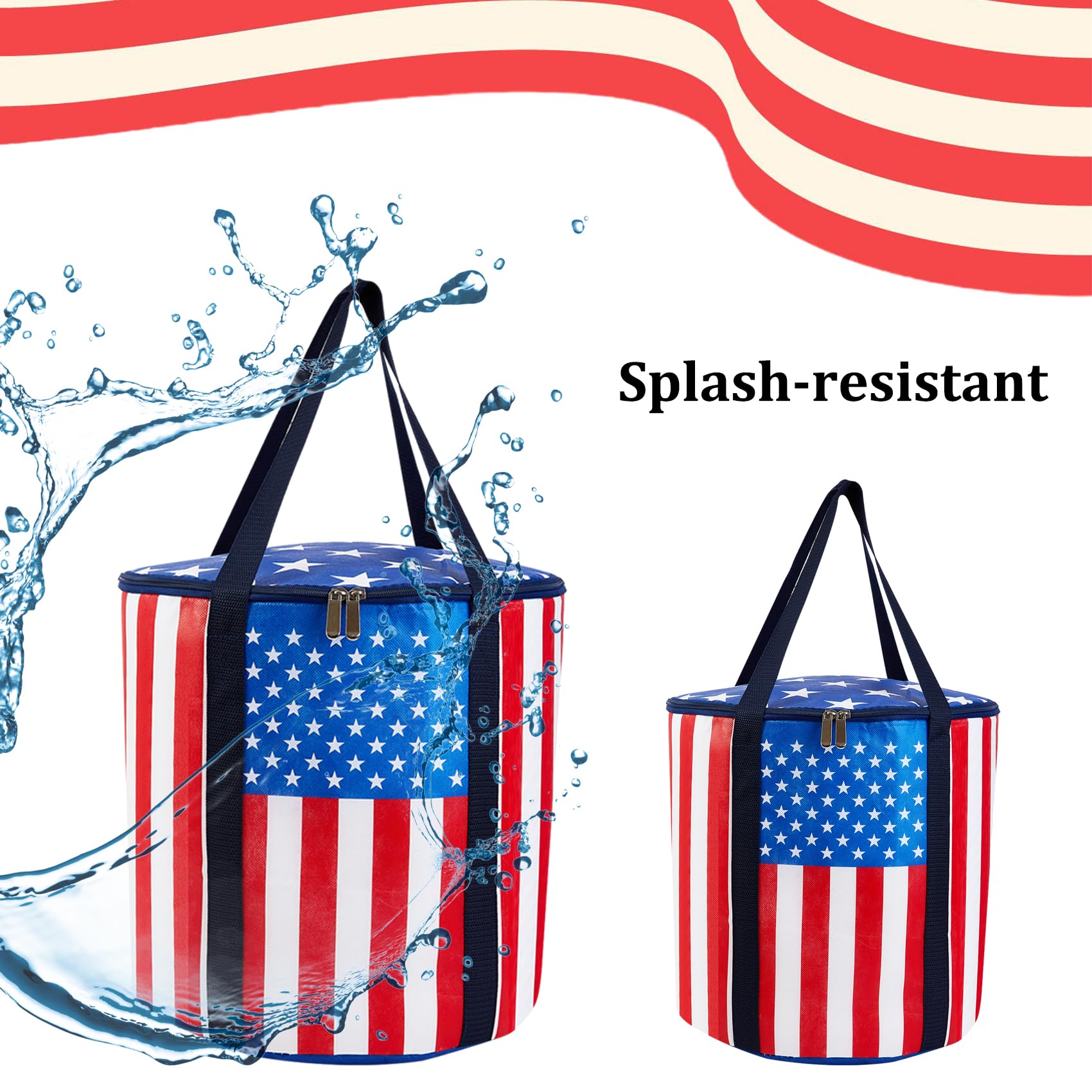 Profully 2Pack USA Style Fuel Chips Storage Bag, American Wood Pellet Storage Bag, Smoker Charcoal Chipping Container, 20LBs